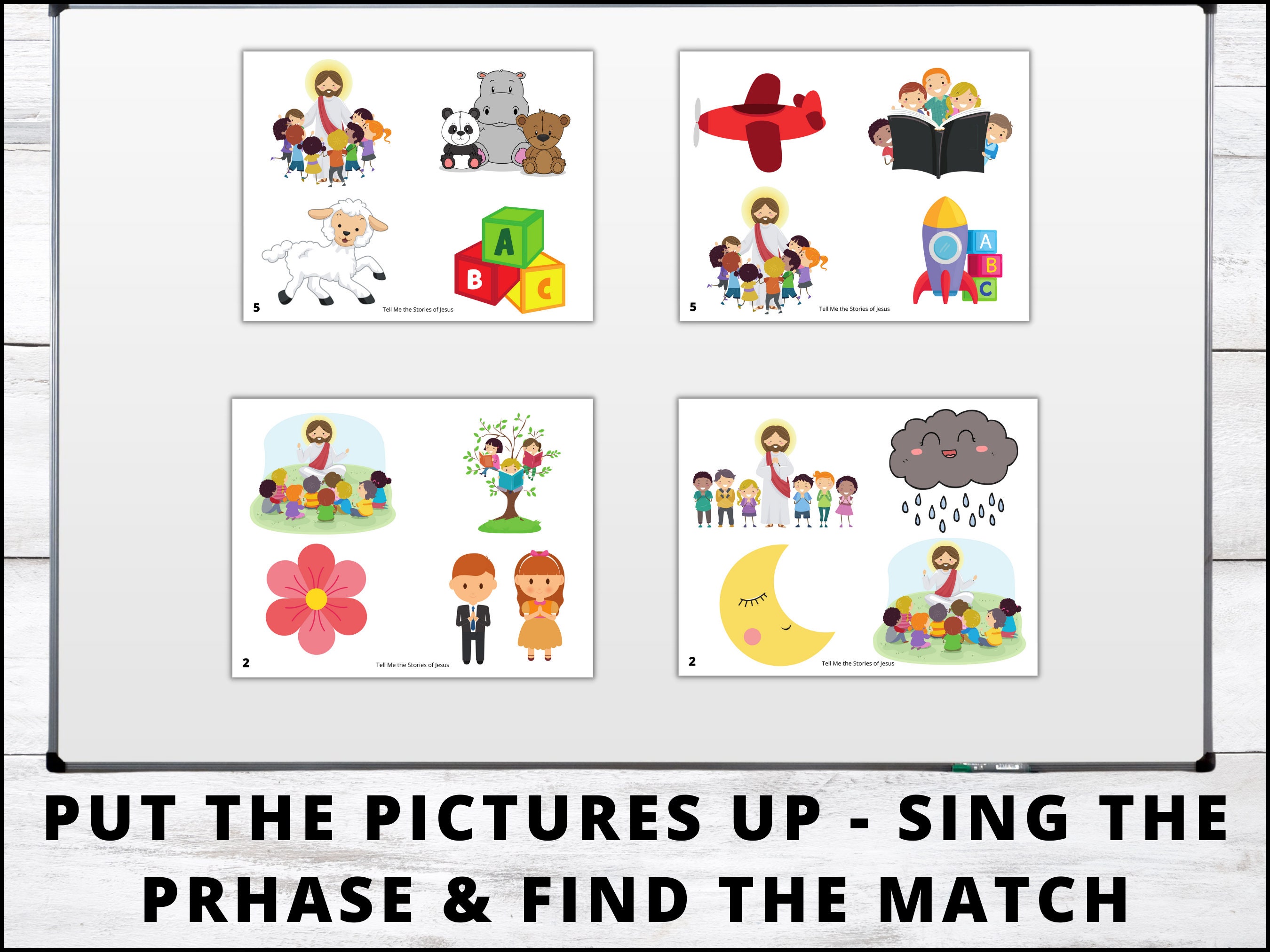 Primary Song Game: Tell Me the Stories of Jesus SPOT IT Song - Etsy