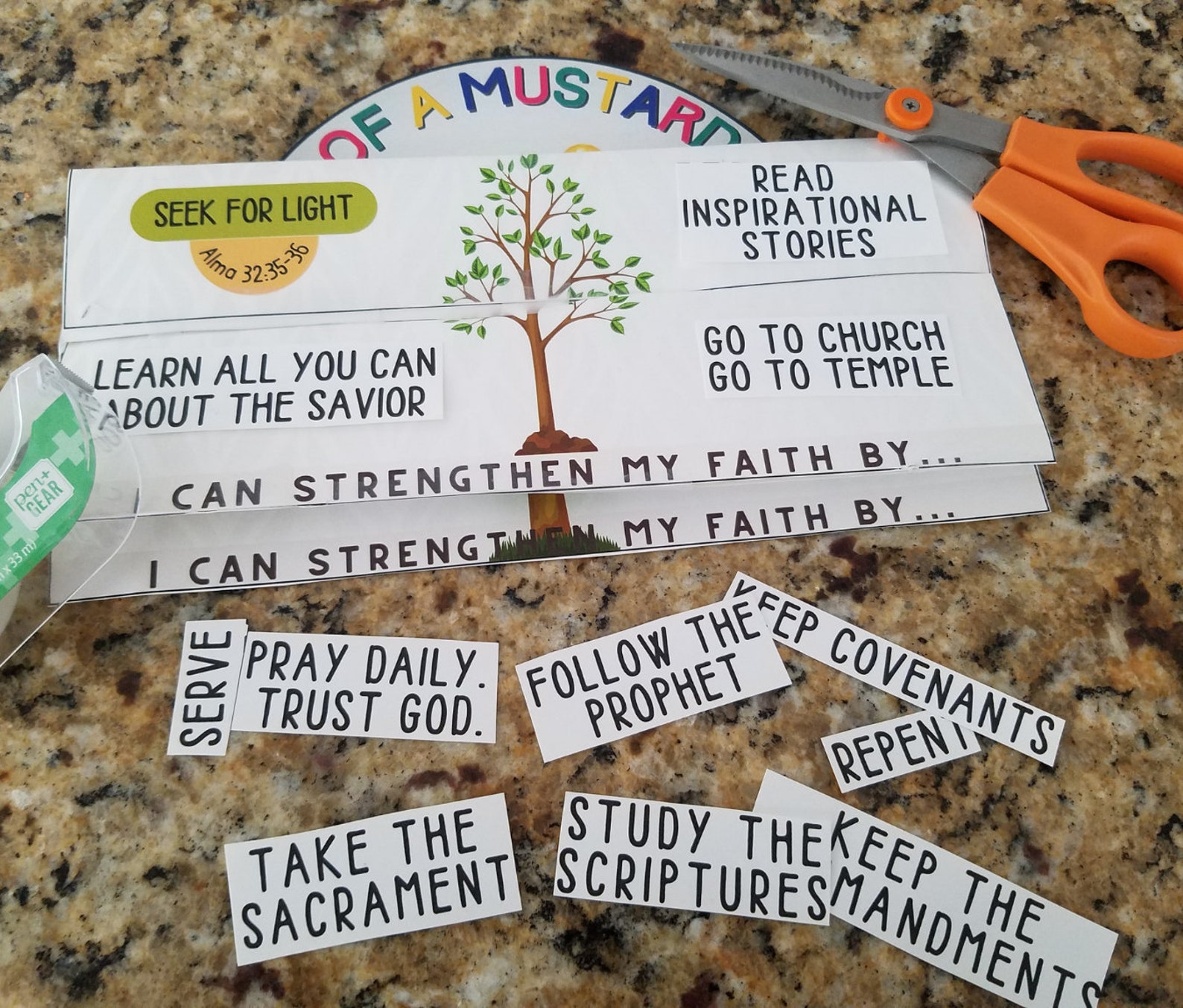 Faith as Mustard Seed Flipbook Craft, Matthew 17 Alma Craft, Come ...