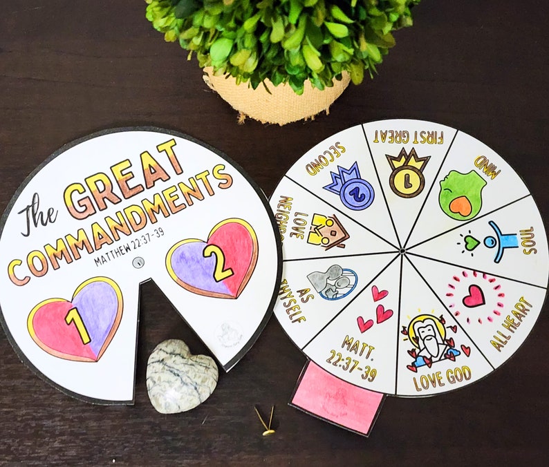 Great Commandments - Matt 22:37-39 - Coloring Bible Printables ...