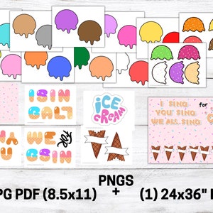 Primary Program ICECREAM Poster Display (BULLETIN BOARD, Primary Music ...
