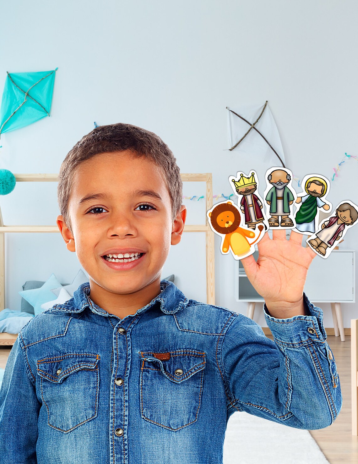 Daniel and the Lions Den Finger Puppets and Bookmark Handout - Etsy