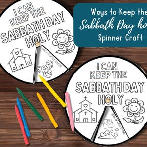 Keep Sabbath Day Holy, Honor the Sabbath, Printable Activity Bundle ...