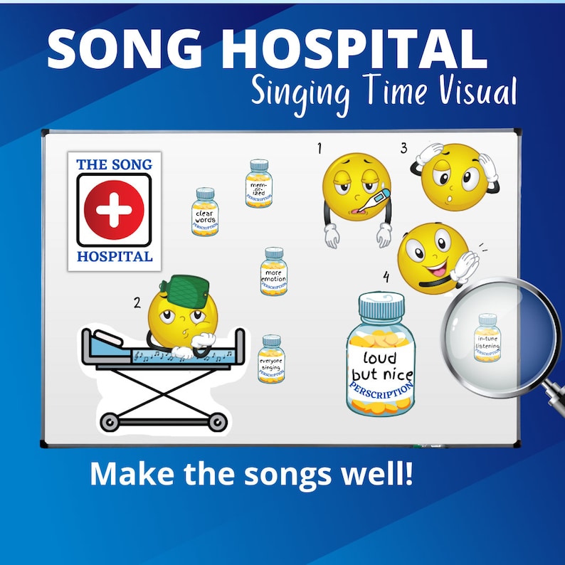 Primary Singing Time SONG HOSPITAL Display: Make the Sick Songs Well ...