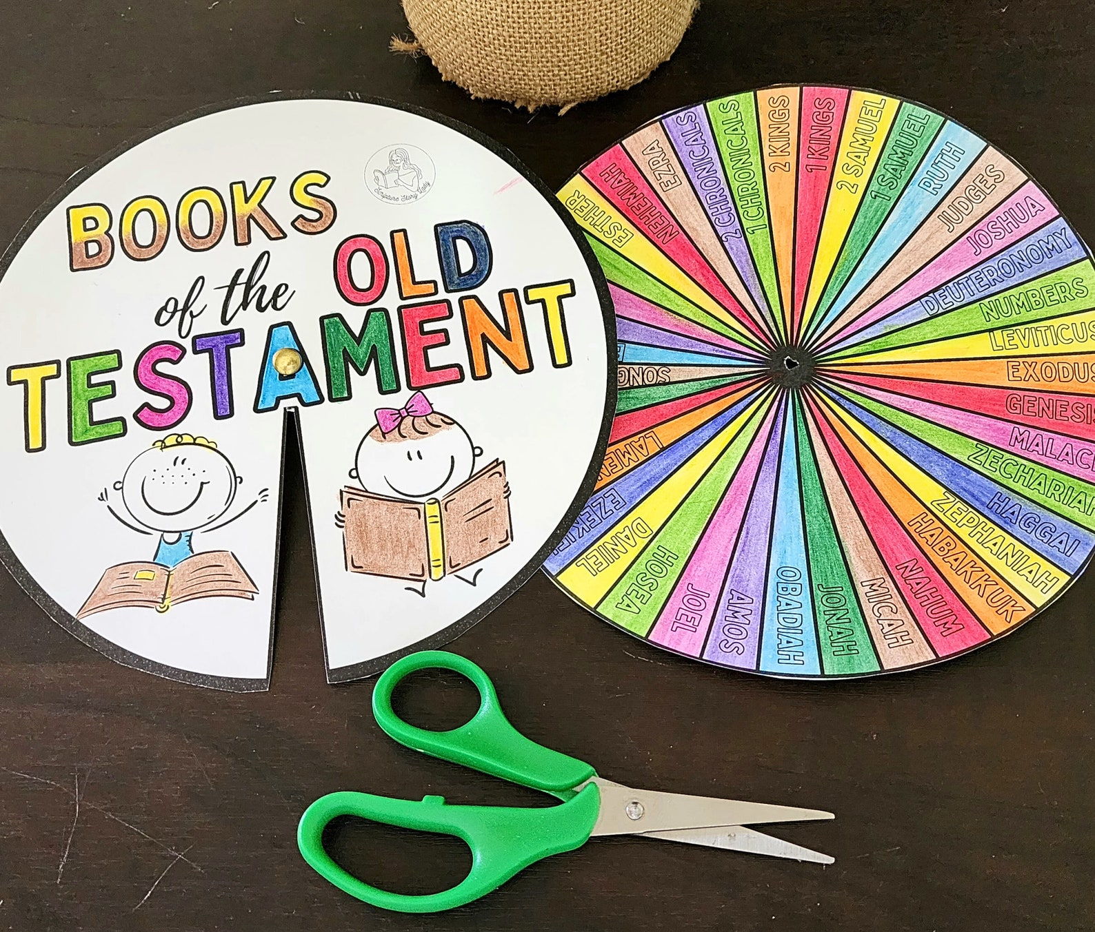 Books of the Bible: Old & New Testament Spinner Wheels Bible - Etsy