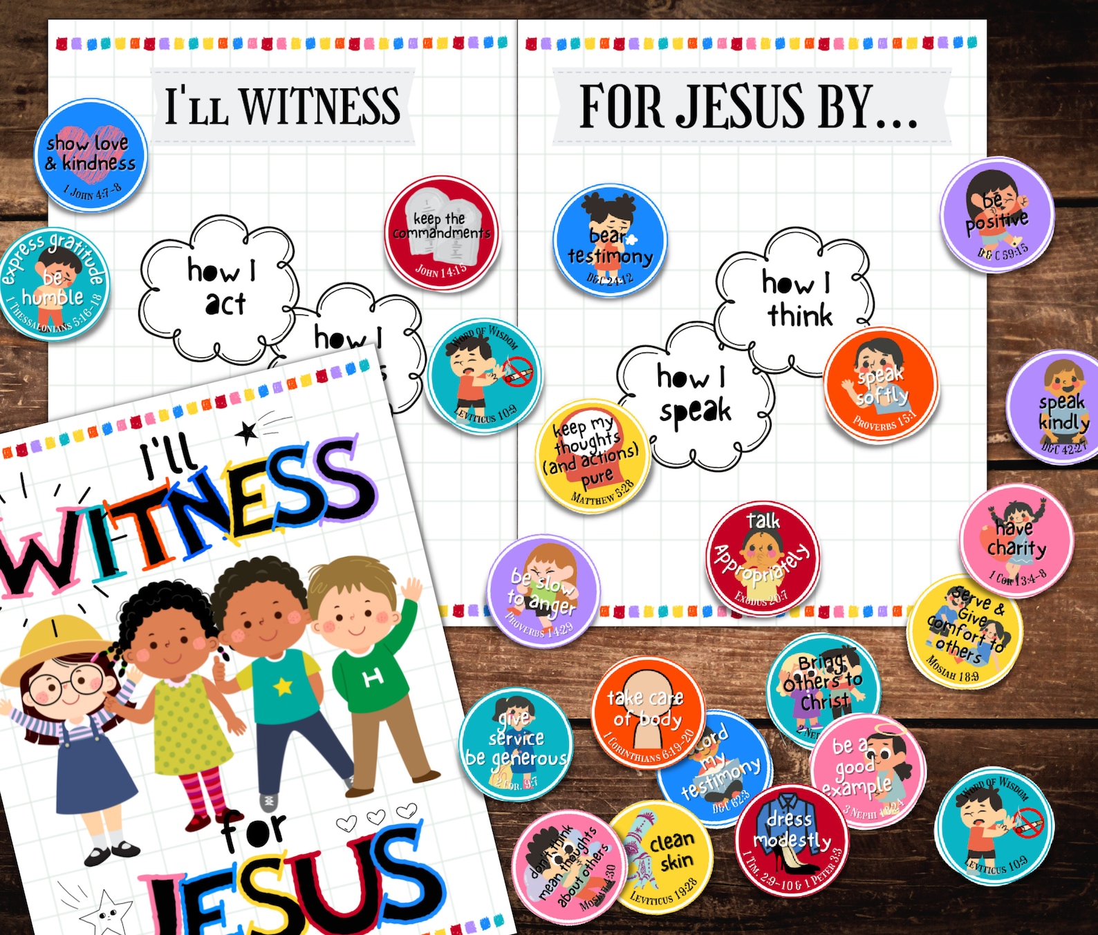 I'll Witness for Jesus: Being a Good Example, Being Like Jesus Folder ...