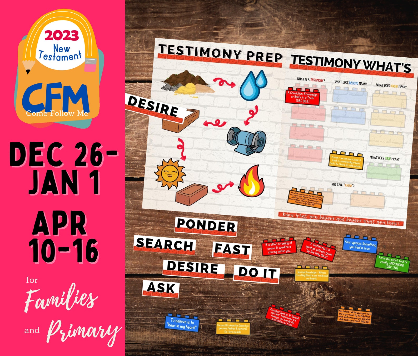 Testimony & Spiritual Self-reliance Fundamentals of a Testimony Kids ...