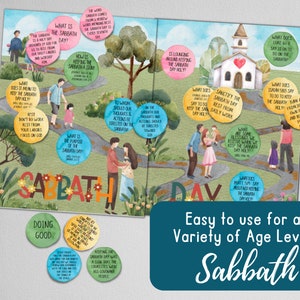 Keep Sabbath Day Holy Kids Printable Activity Bundle Folder Game ...