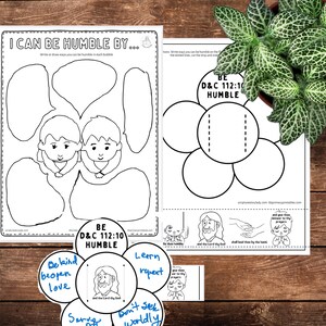 LDS Humility Spinner Wheel Craft, Come Follow Me Humility Humble Lesson ...