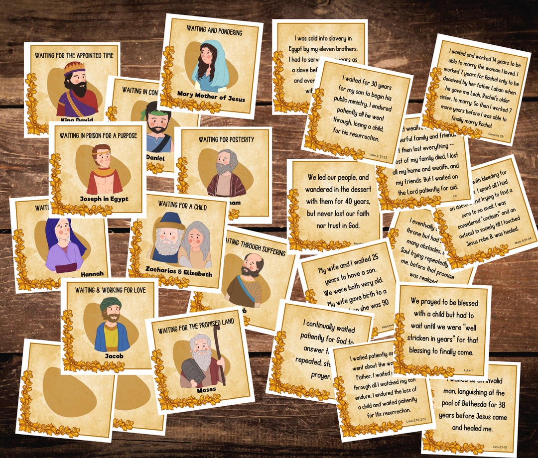 Waiting on the Lord Card Match | Trials Adversity | Matt 1; Luke 1 ...