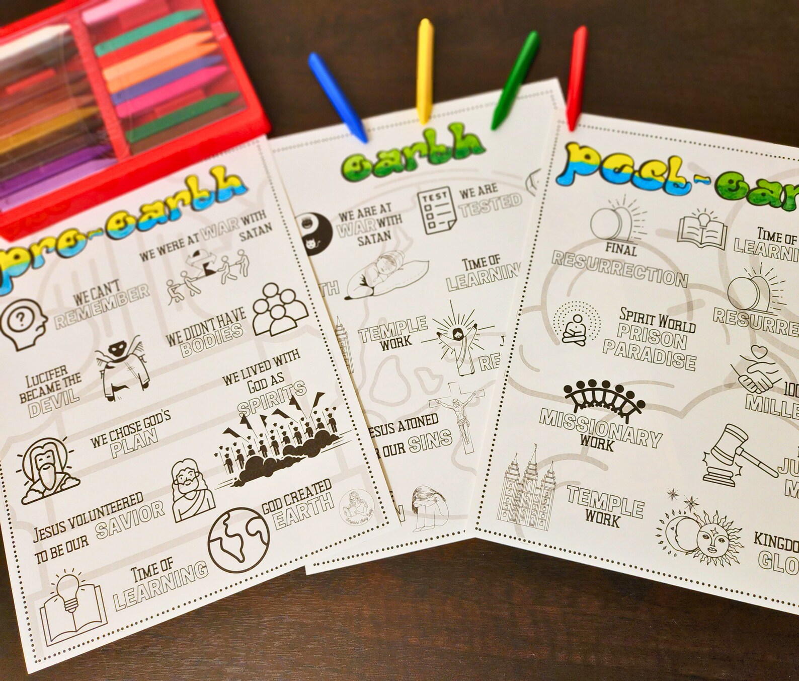 Plan of Salvation, Pre-mortality Pre-earth Life Finger Origami and ...