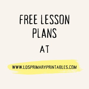 May 26-june 1, LDS Primary Children Come Follow Me Lesson 2025 ...