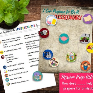 Missionary Activity Bundle: Folder Game, Scripture Trace & Coloring ...