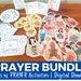PRAYER Bundle: Praying People. Prayer Hands Circles, Coloring, Steps ...