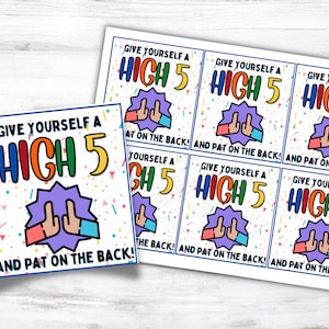 High Five Gift Tag | Elementary Gift | Teacher Class Gift | Rewards ...