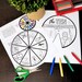 Ten Commandments Exodus Moses Old Testament Coloring Spinner Wheel ...