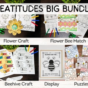 Beatitudes Kids Beehive Craft Activity, Sermon on Mount Matthew 5/luke ...