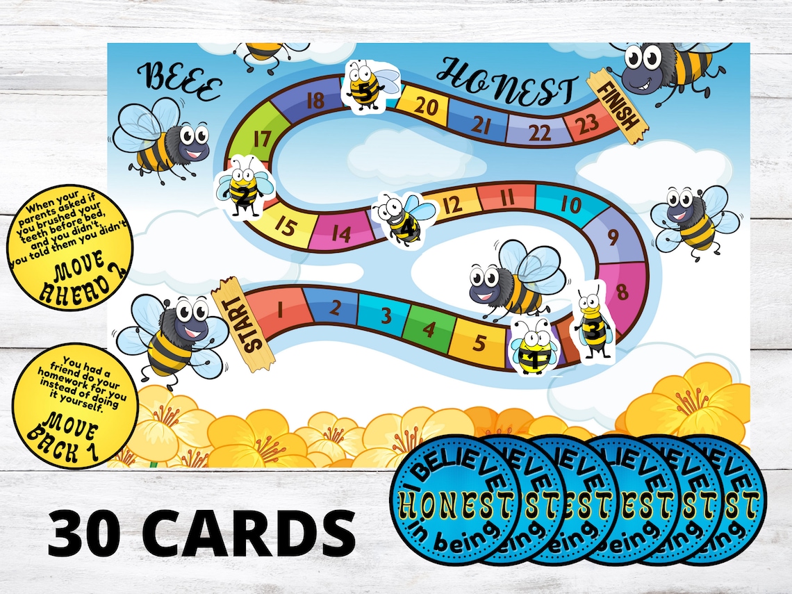 Honesty Board Game, Kids Bible Lesson Honesty, Come Follow Me Youth and ...