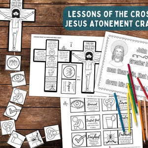 Jesus Easter Kids Craft Mega Bundle: Atonement Folder Game & Coloring ...