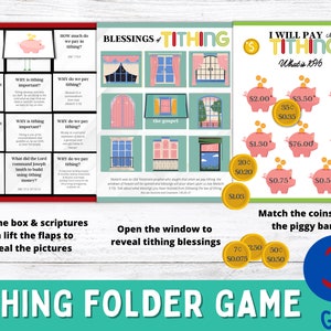 Tithing Kids Activity Bundle: Folder Game, Coloring, Tithing Song ...