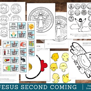 Jesus Second Coming 5 LDS Crafts Games Bundle D&C 29 Vs2, John 14 Vs3 ...