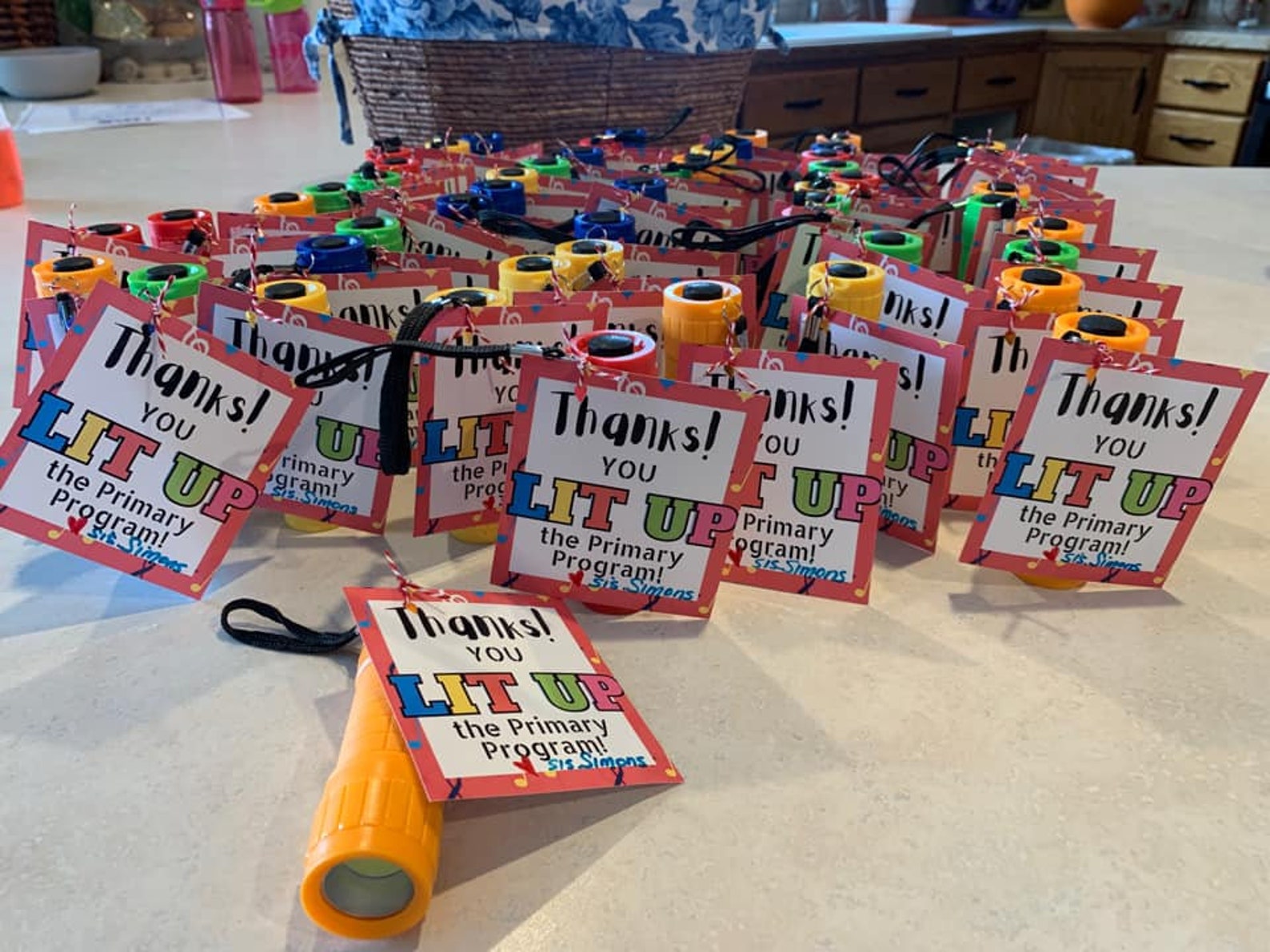 LDS Primary Program Gift Tags: "you Lit up the Primary Program ...