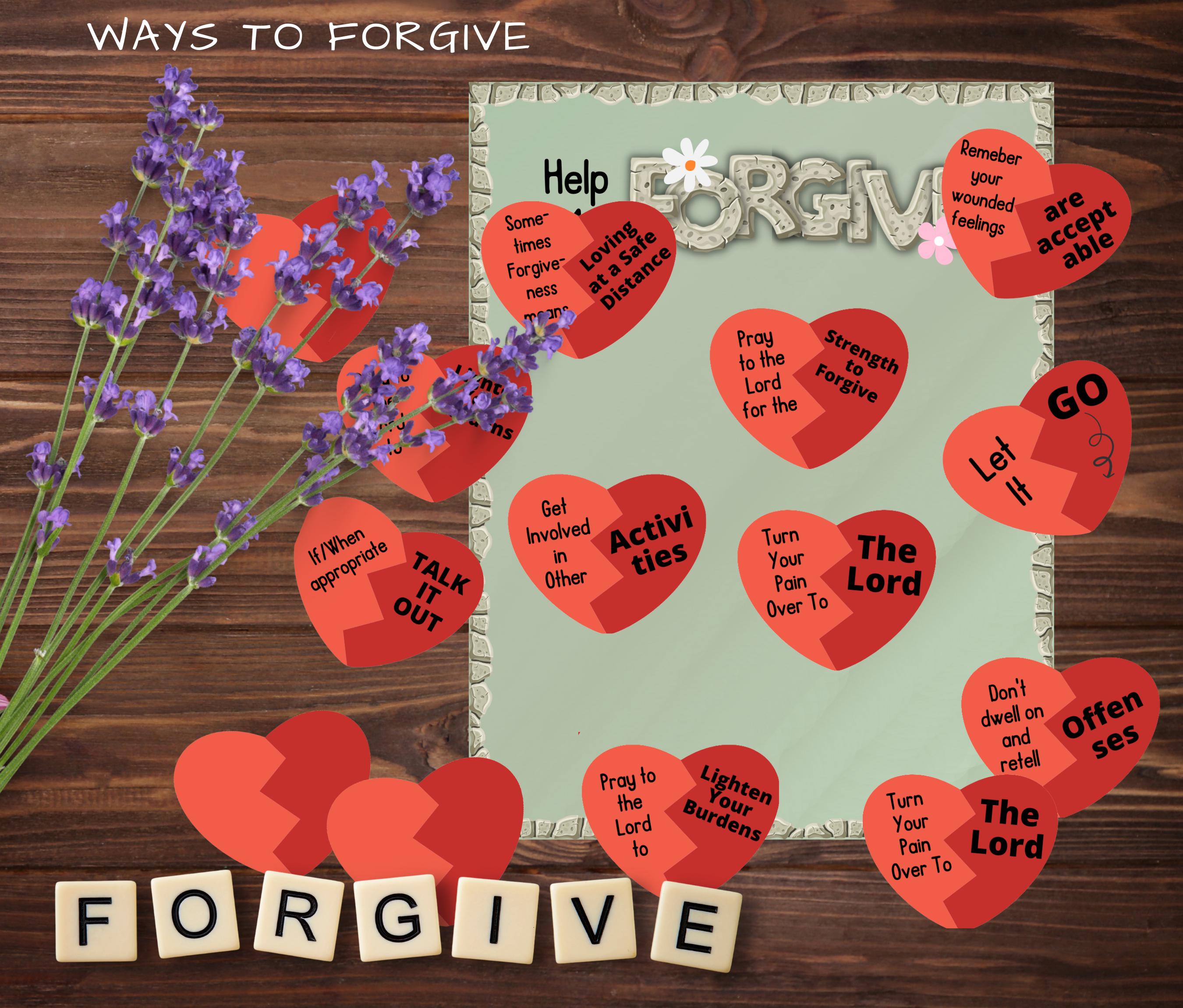 Forgiving Forgiveness LDS Folder Game, Scripture Trace, Forgive/not ...