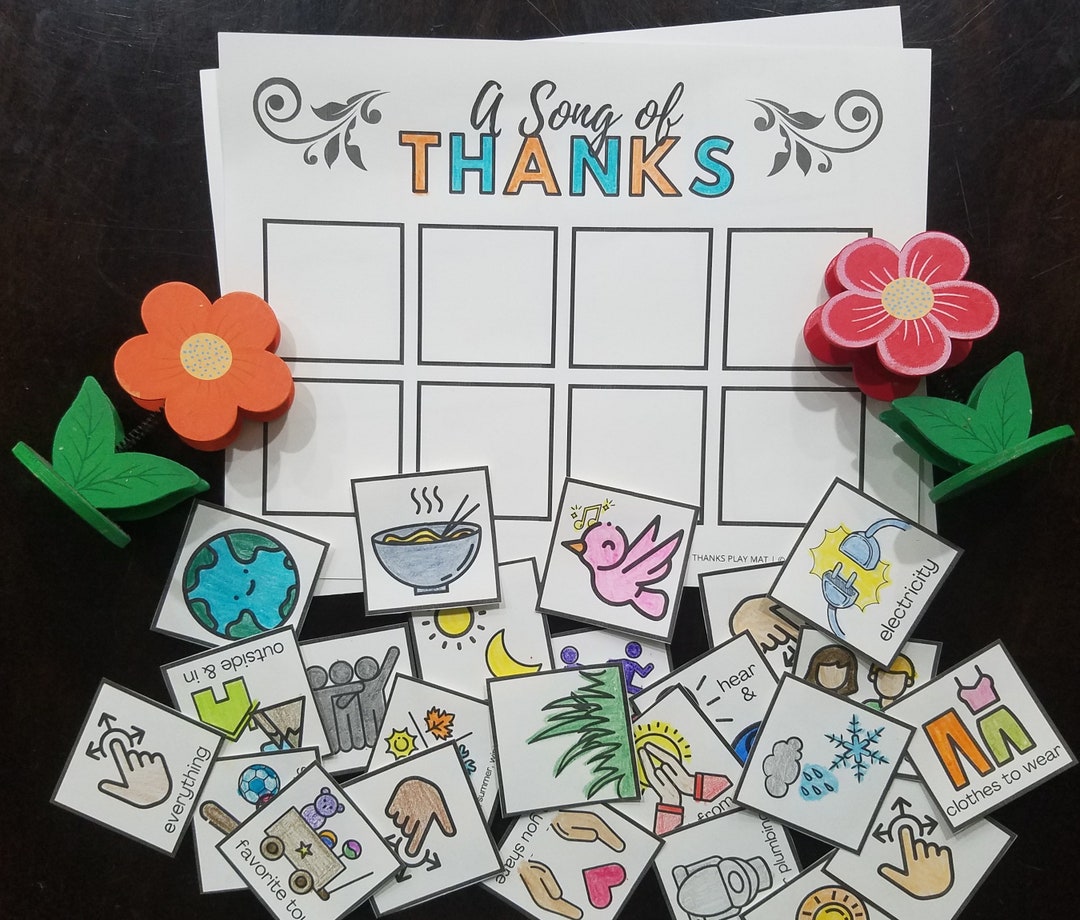 A Song of Thanks Kids Gratitude Thanksgiving Craft | Instant Download ...