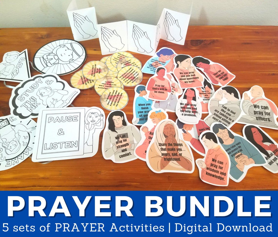 Prayer Activity MEGA Bundle (come Follow Me | LDS Primary | Homeschool ...