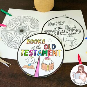 Books of the Bible: Old & New Testament Coloring Spinner Wheels - Bible ...