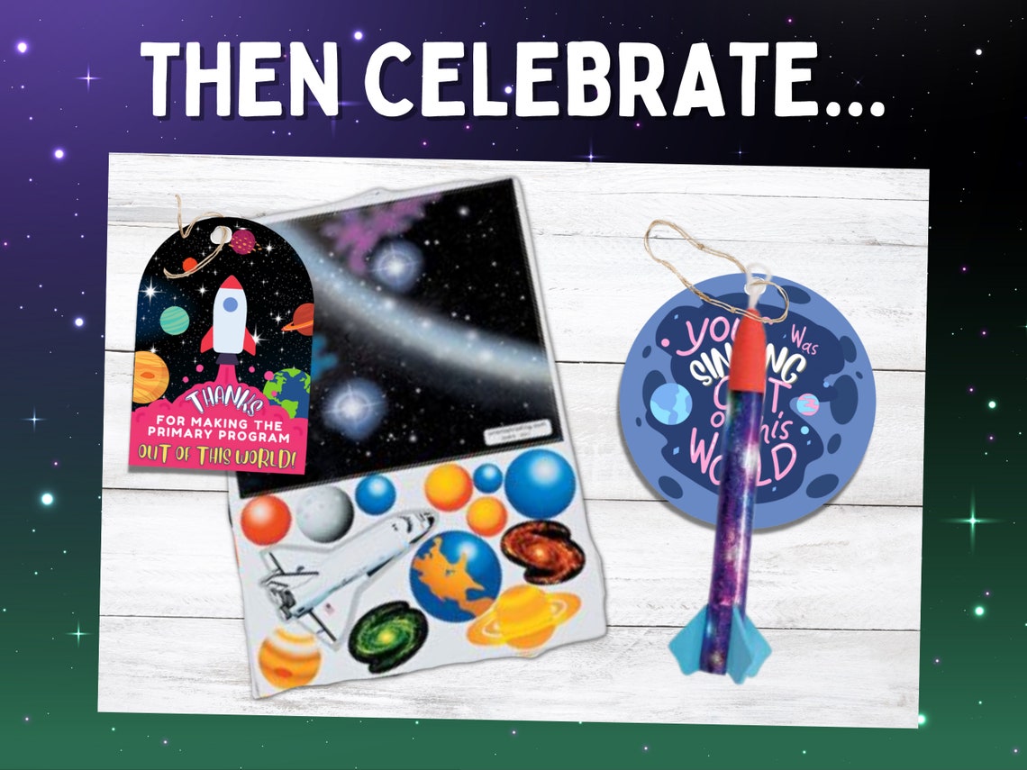 Primary Program or Song Review SPACE Bulletin Board Poster - Etsy