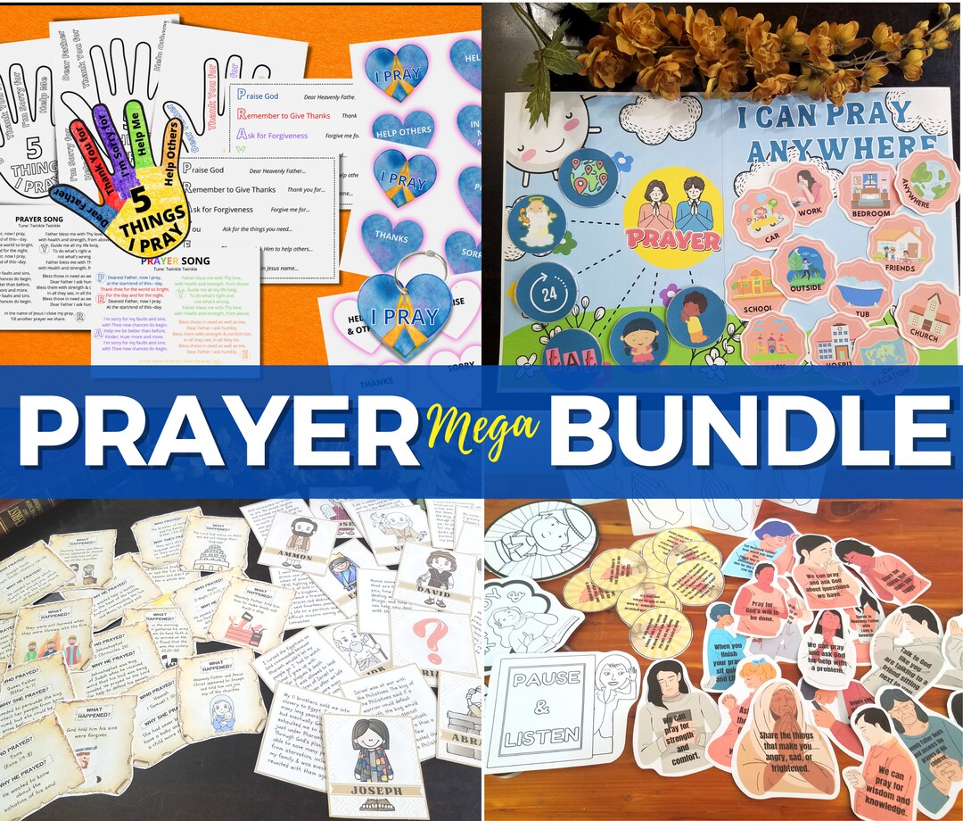 Prayer Activity MEGA Bundle (come Follow Me | LDS Primary | Homeschool ...