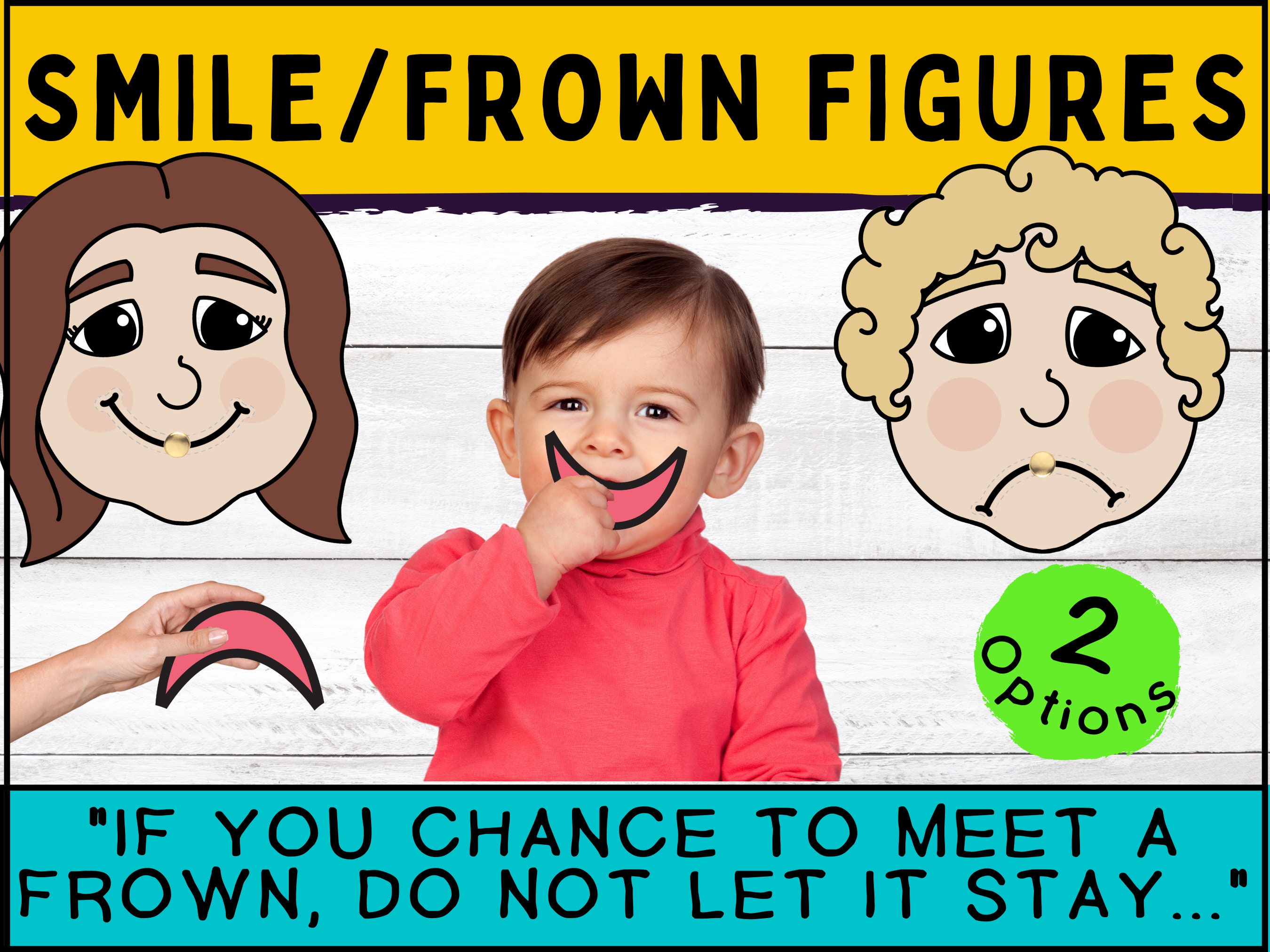 SMILE FROWN Kids Emotions Feelings Craft - Kids SEL Learning - Primary ...