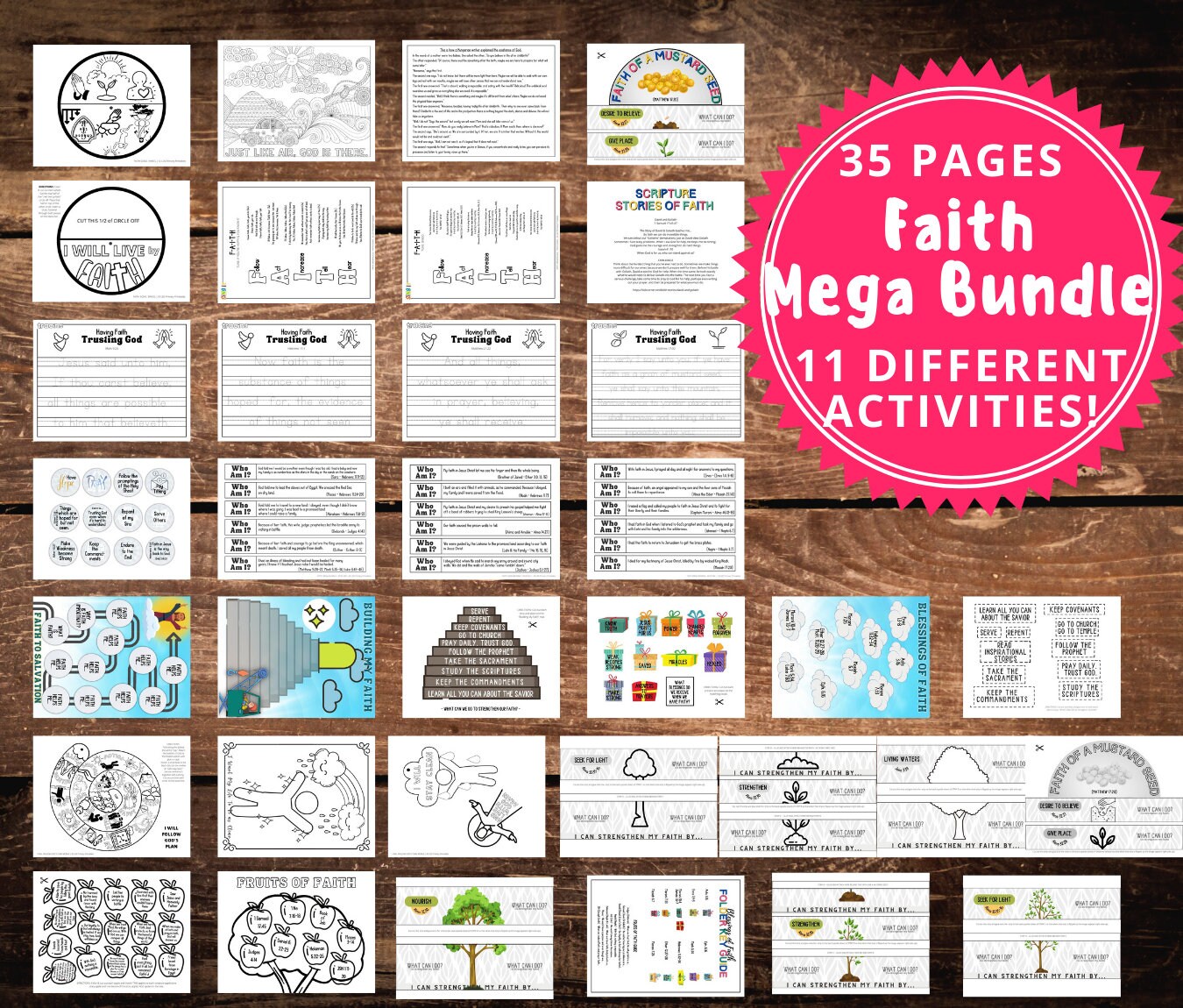 LDS Faith Mega Bundle: Folder Game, Fruits of Faith, Mustard Seed ...