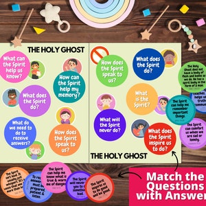 Holy Ghost Activity Bundle: Folder Games, Scripture Tracing, Coloring ...