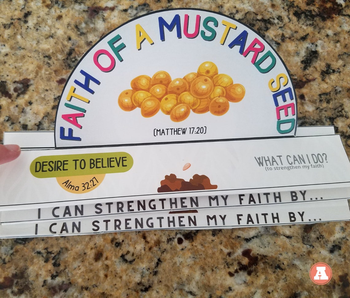 Faith as Mustard Seed Flipbook Craft Come Follow Me Families - Etsy