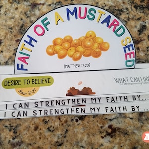 Faith as Mustard Seed Flipbook Craft, Matthew 17 Alma Craft, Come ...