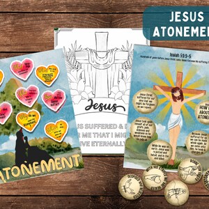 Jesus Easter Kids Craft Mega Bundle: Atonement Folder Game & Coloring ...