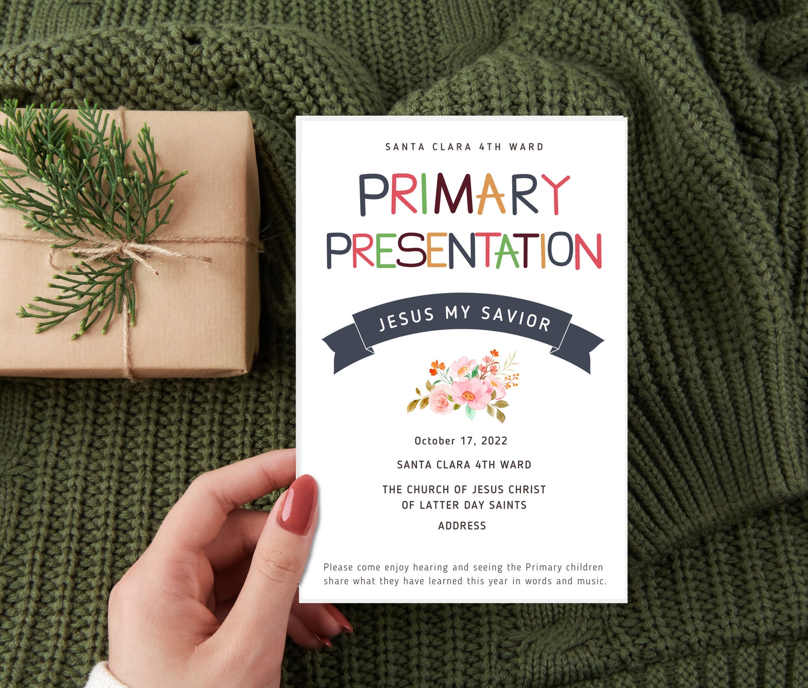 Editable Primary Program Presentation and Primary Practice Invitations ...