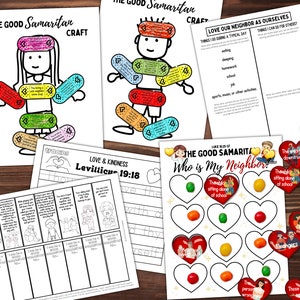 Jesus Parables Mega Bundle: 20 Parables Kids Bible Printable Bundles W ...