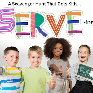 Service Scavenger Hunt, Jesus Served Play Mat, Service Kids Activity ...
