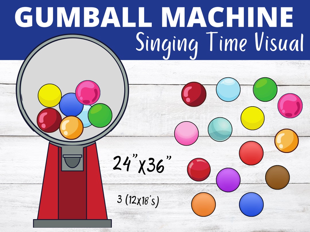 Gumball Machine Classroom Poster Singing Time Poster primary - Etsy