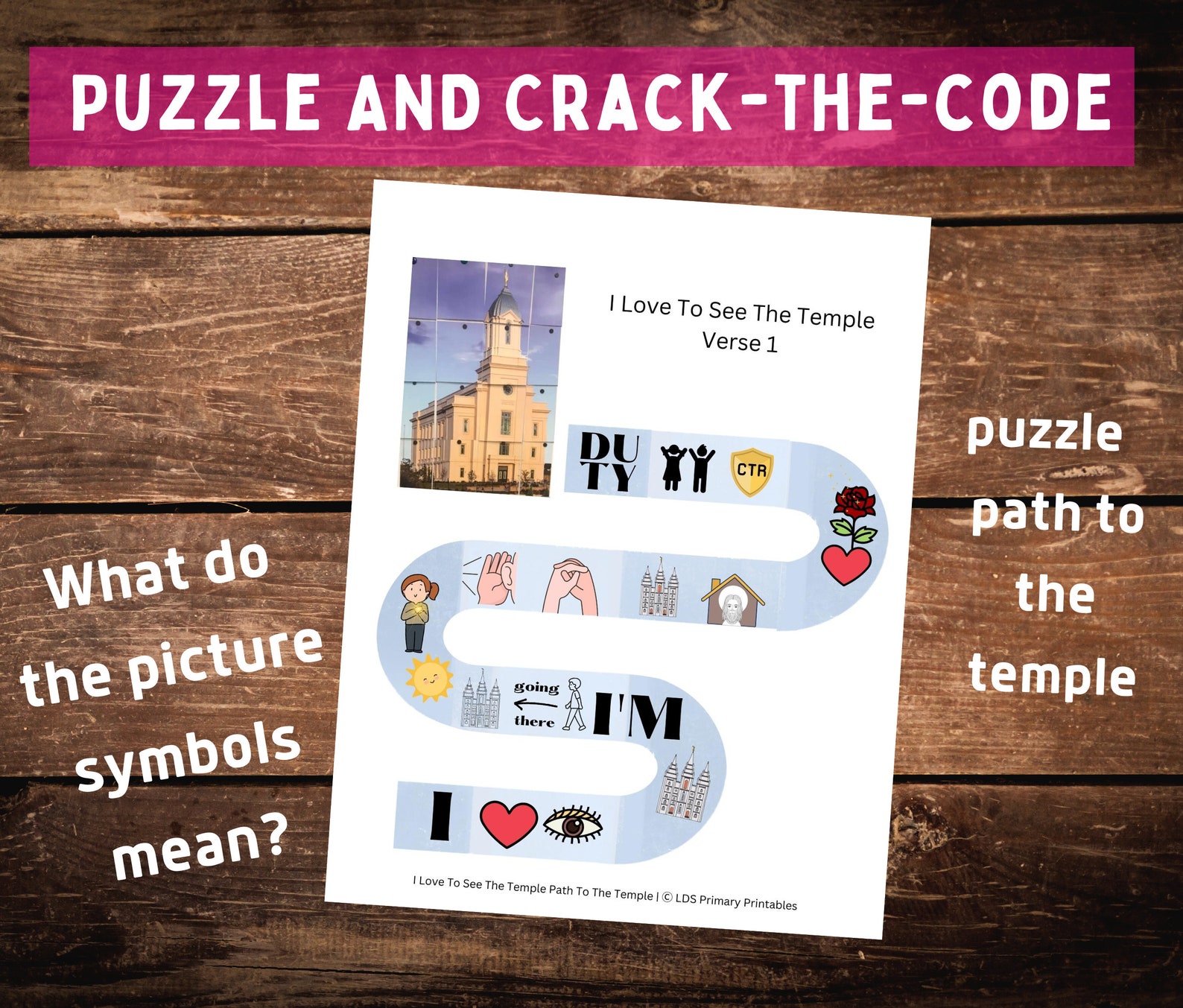 I Love to See the Temple: Path to the Temple Puzzle & Crack-the-code ...