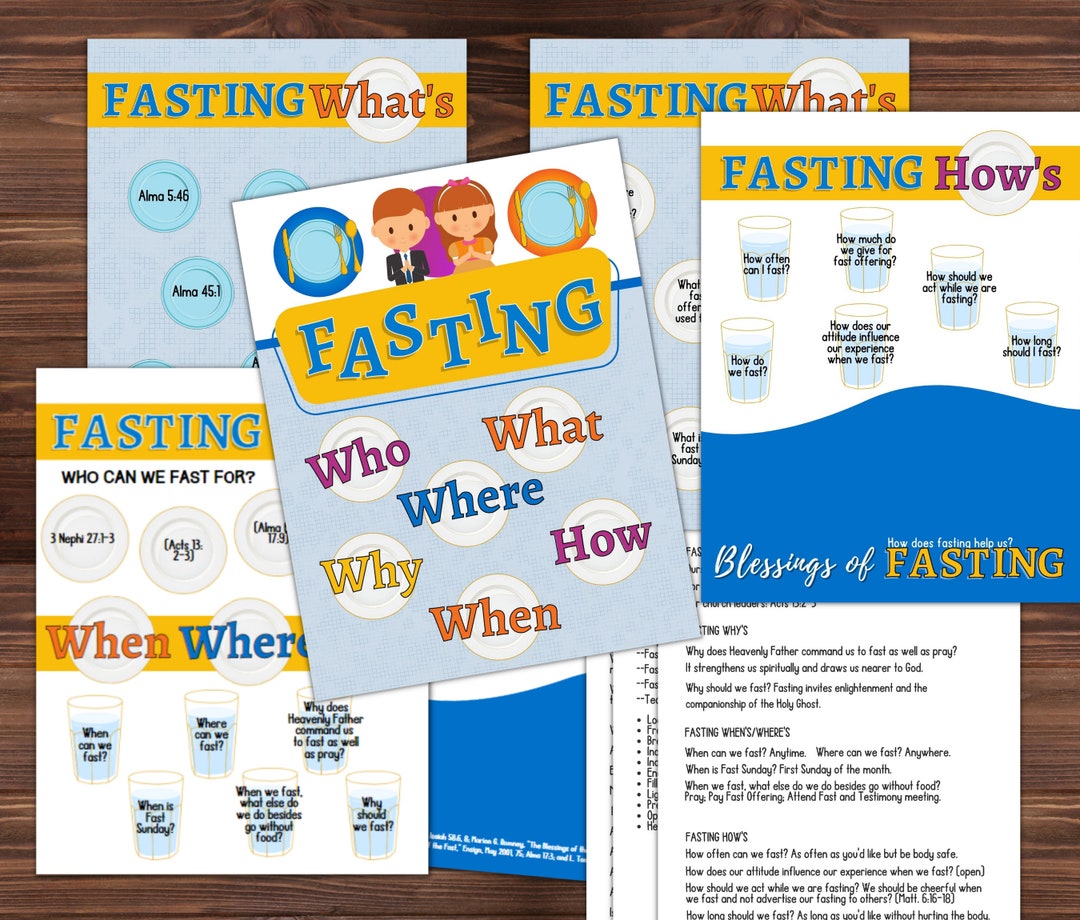Fasting Activity Bundle | Fast Offering, Fast, Giving to Poor | Kids ...