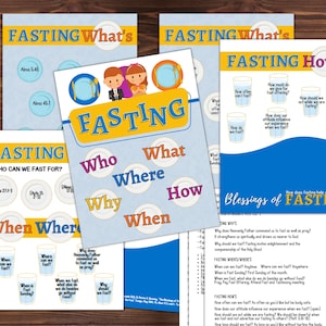 Fasting Activity Bundle | Fast Offering, Fast, Giving to Poor | Kids ...