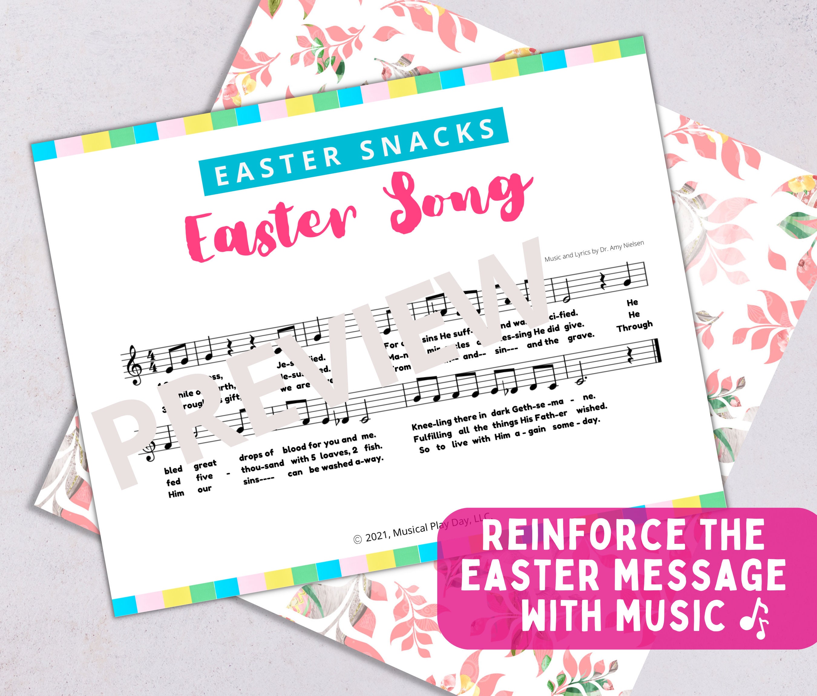 7 Snacks to the Signs & Symbols of Easter Bag Topper Gift Tag and ...