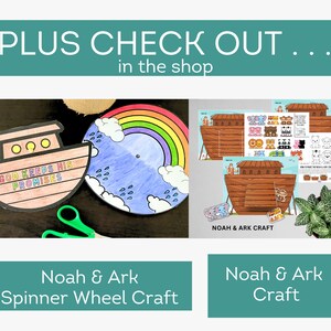 Noah & the Ark - 8 Scripture Activity Mats | Kids Bible Old Testament ...