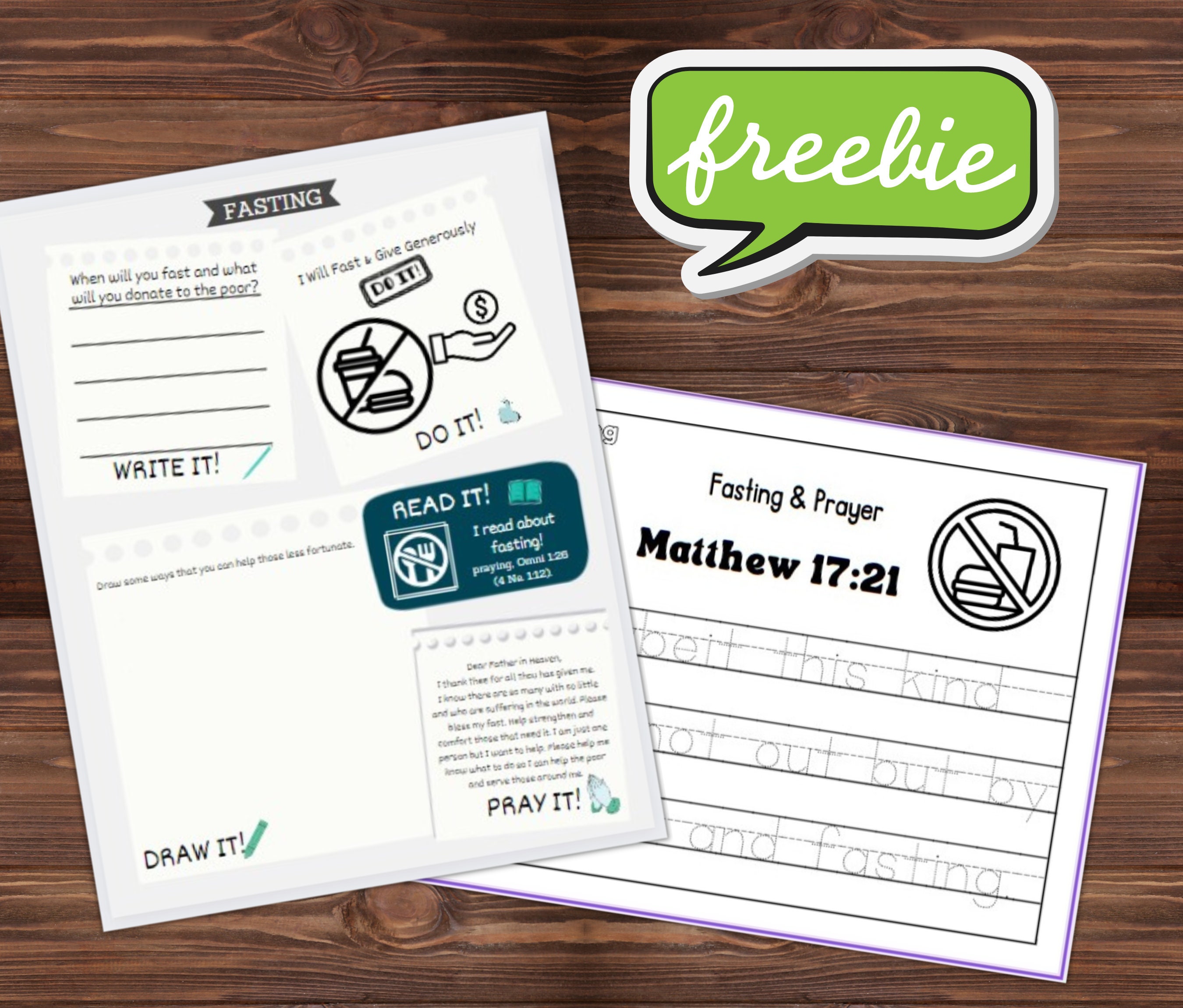 Fasting Activity Bundle | Fast Offering, Fast, Giving to Poor | Kids ...