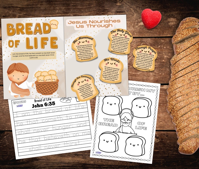 Jesus is the Bread of Life Activity Bundle, John 6:36, Bible Lesson ...