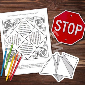 Judging Printables: Folder Game, Judging Scriptures Origami Storyteller ...