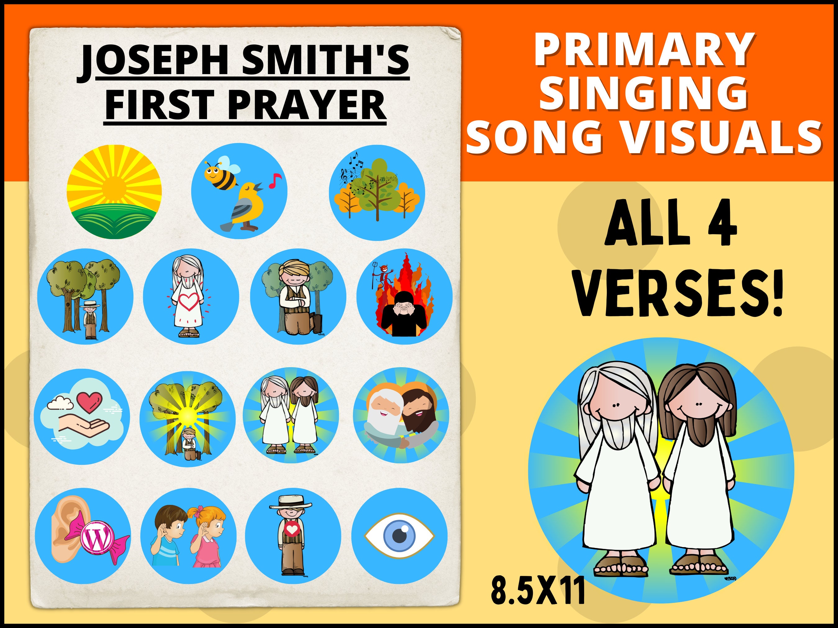 Primary Singing Time: Joseph Smith's First Prayer First Vision LDS ...